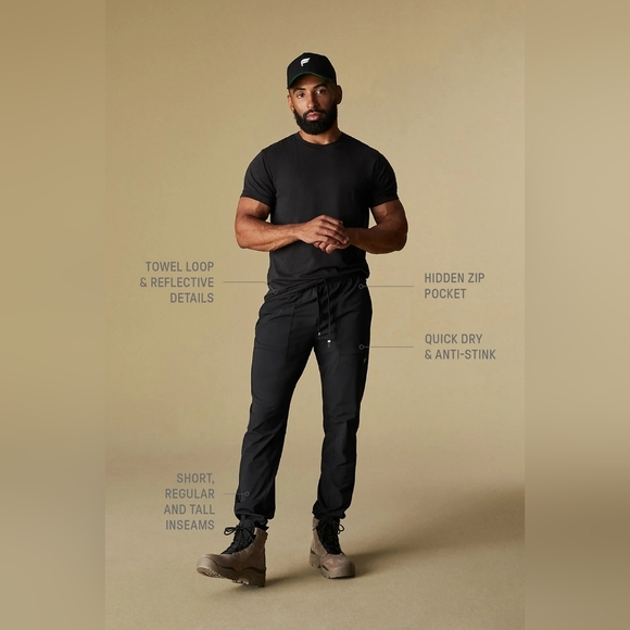 Fabletics | Pants | Nwt Fabletics The One Jogger Mens Athletic Black ...